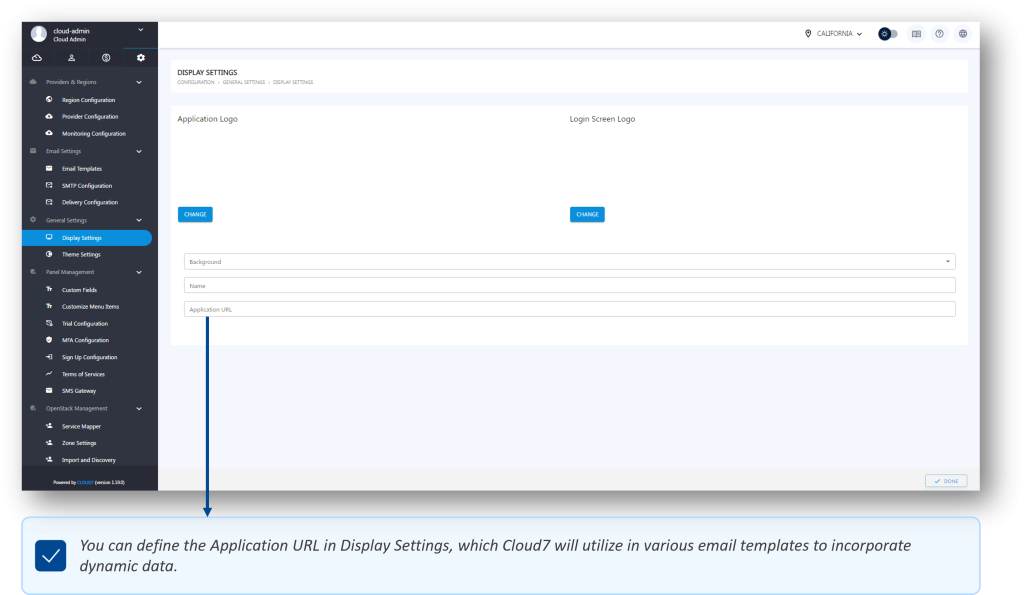 General Settings - QCloud Documentation