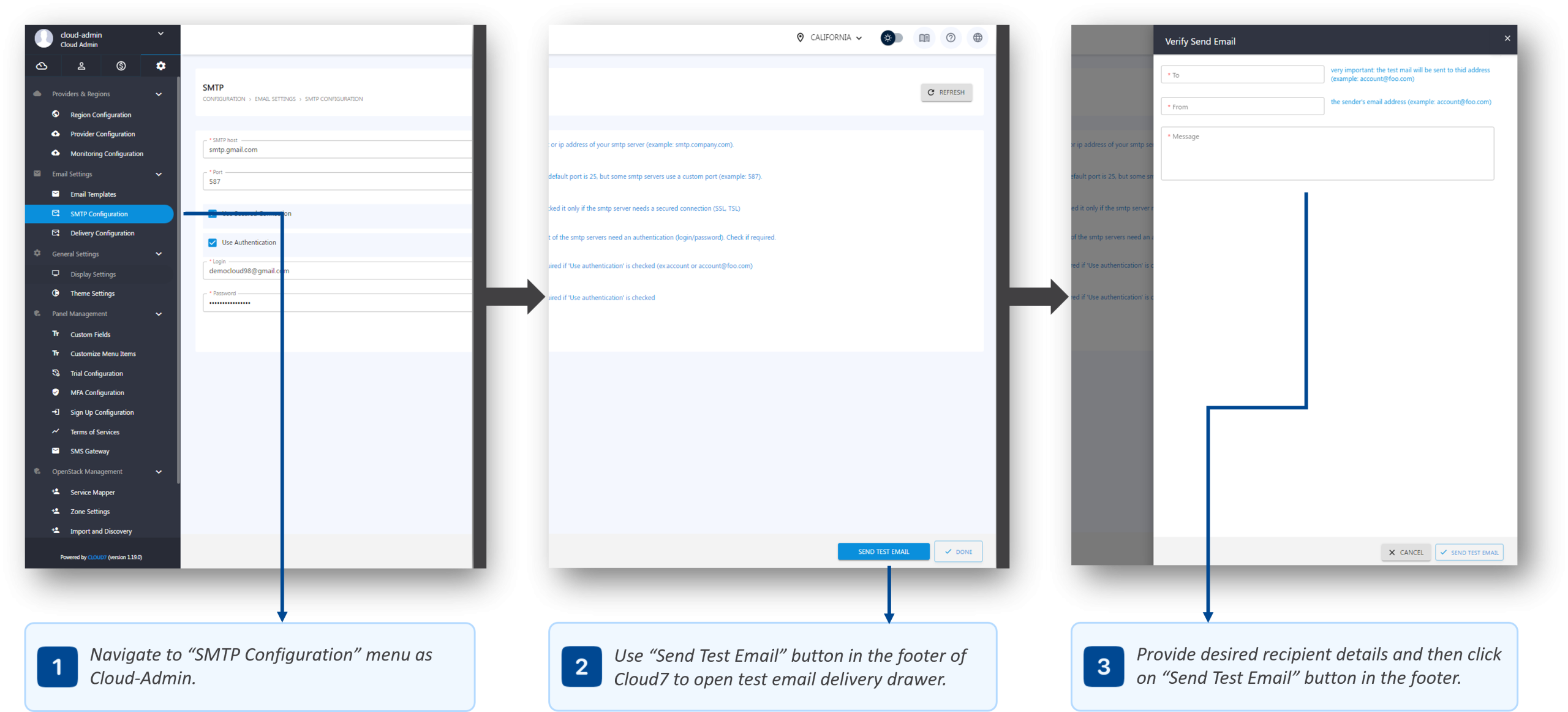 Email Settings - QCloud