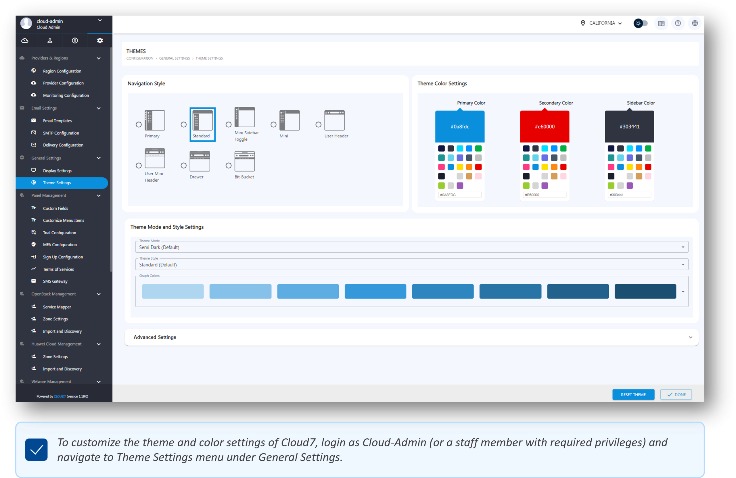 General Settings - QCloud Documentation