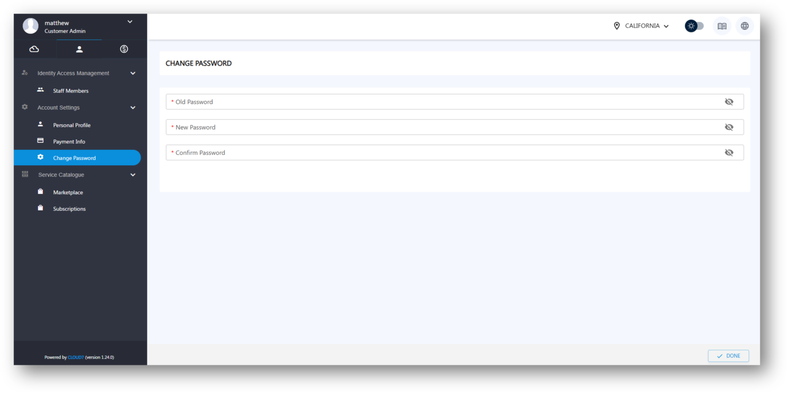 Account Settings - QCloud