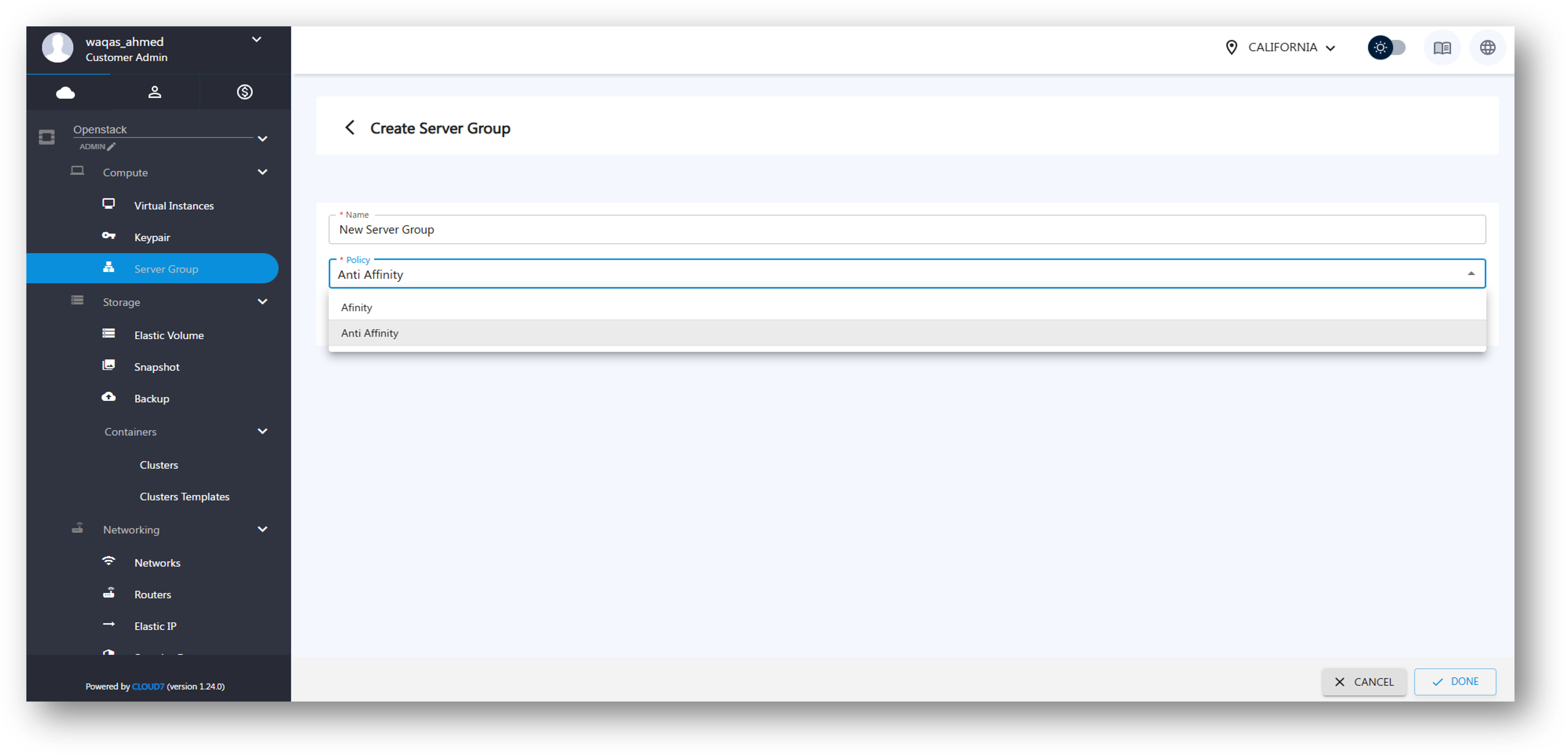 Server Groups - QCloud